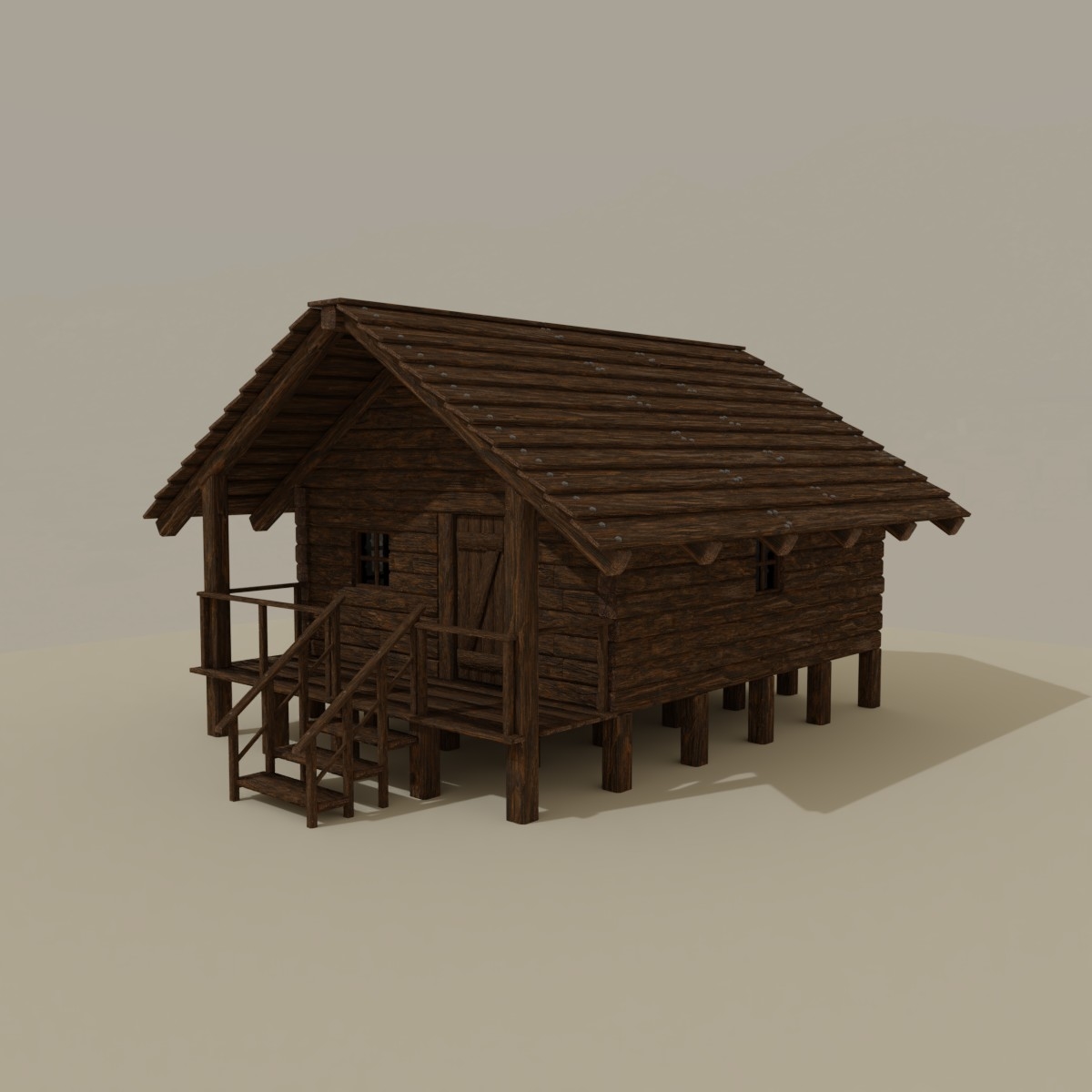 3D wooden cabin - TurboSquid 1339858