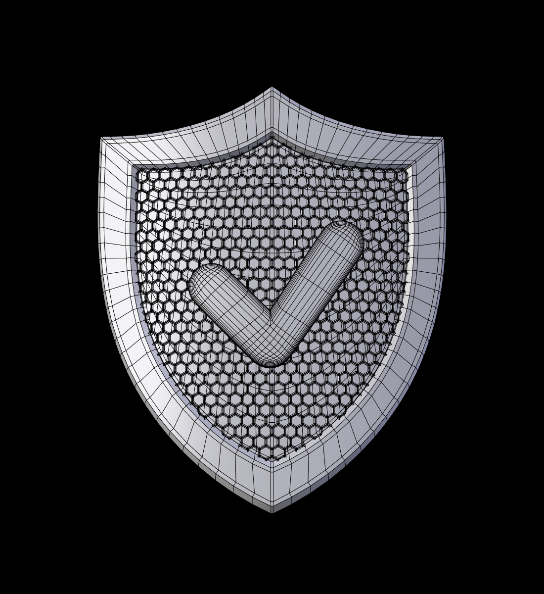 3D model shield cybersecurity - TurboSquid 1256517