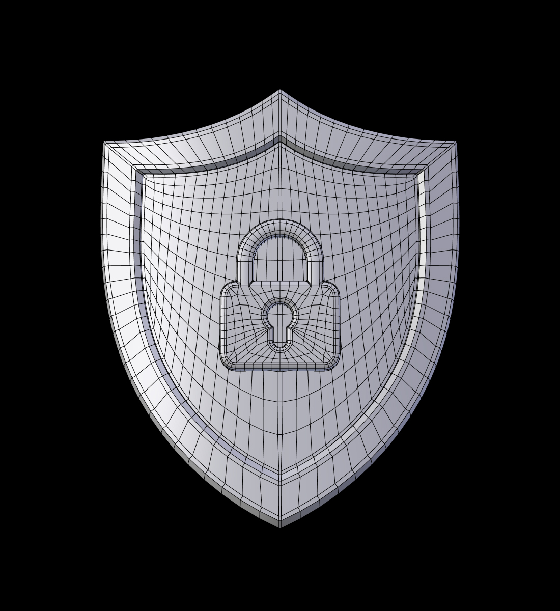 3D model shield cybersecurity - TurboSquid 1256517