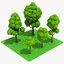 simple cartoon tree 3d model