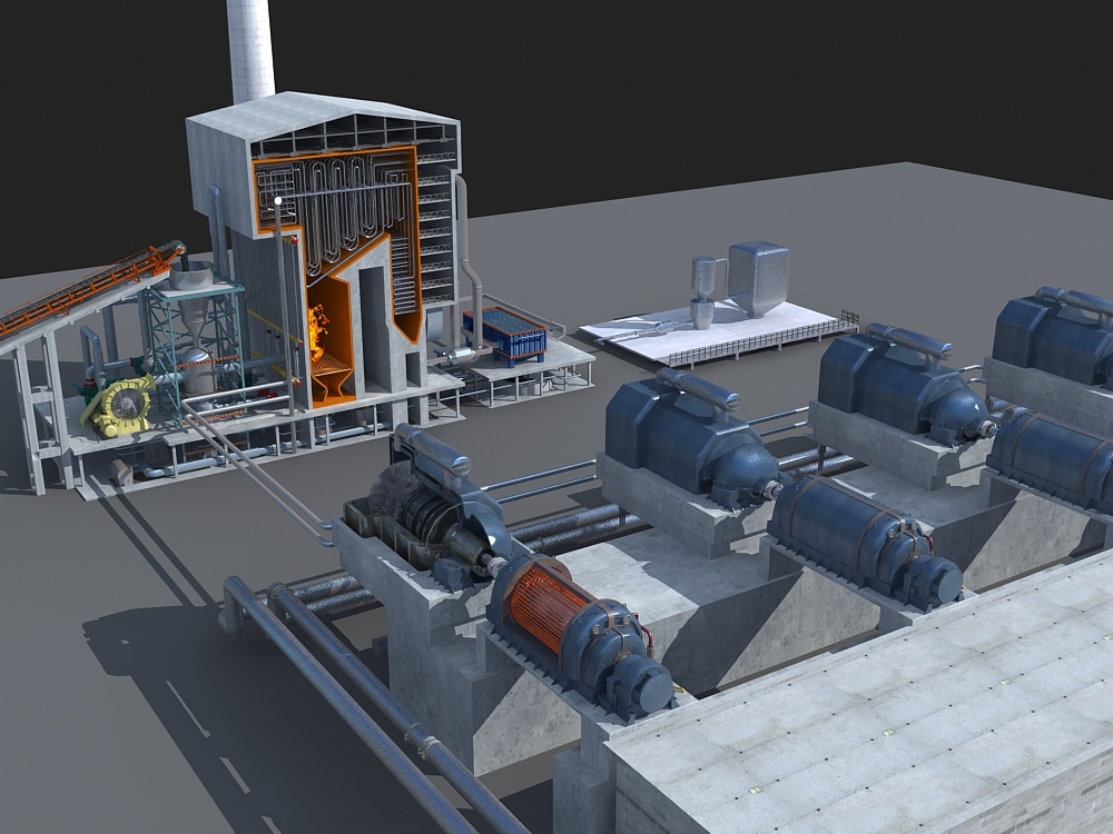 Power stations diagrams 3D model - TurboSquid 1340109