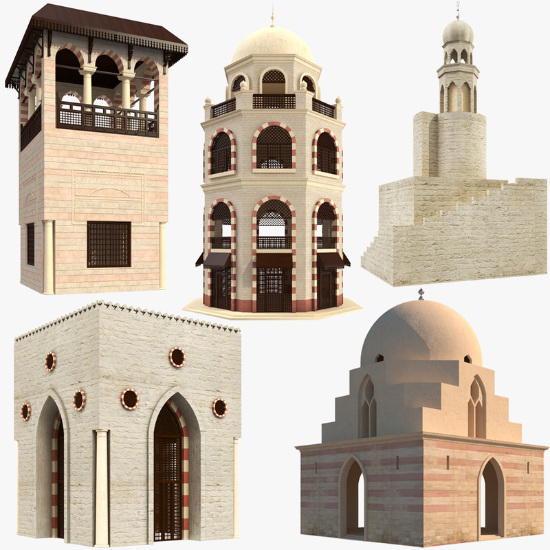 3D model islamic arabic buildings - TurboSquid 1174044
