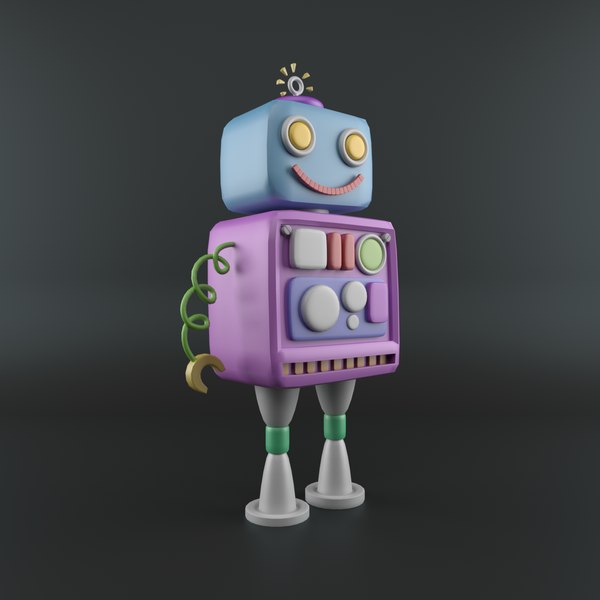 Cartoon robot 3D model - TurboSquid 1340153