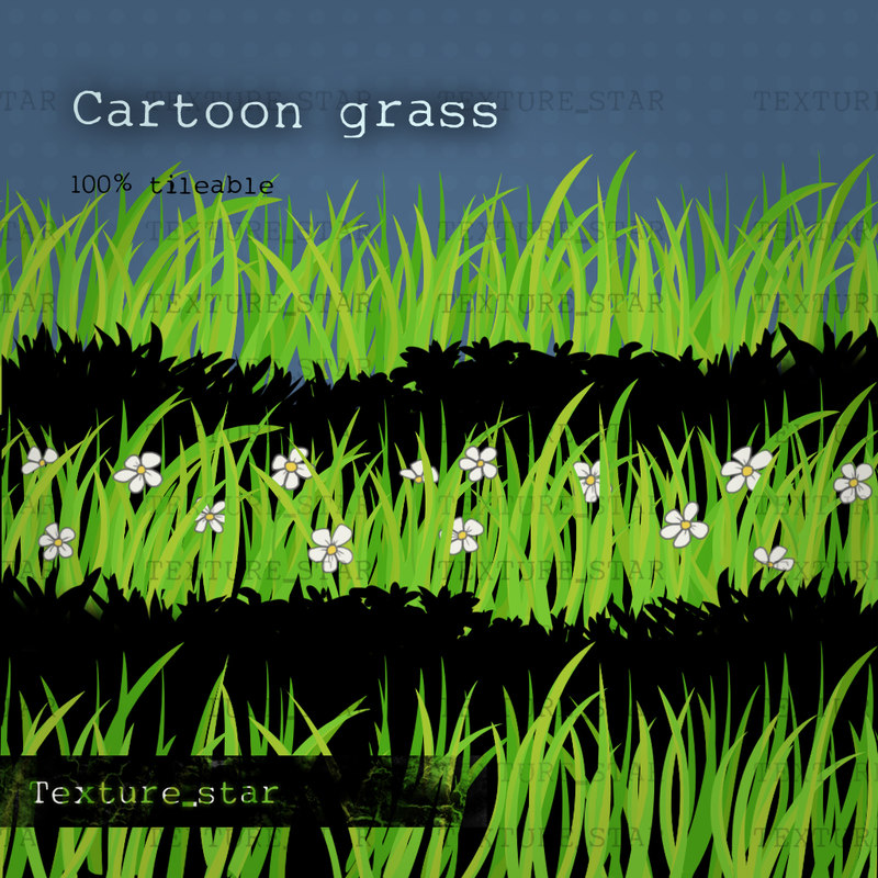 Texture cartoon grass smurf