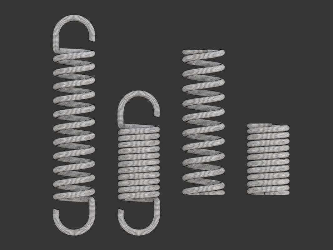 3D metal spring - TurboSquid 1340231