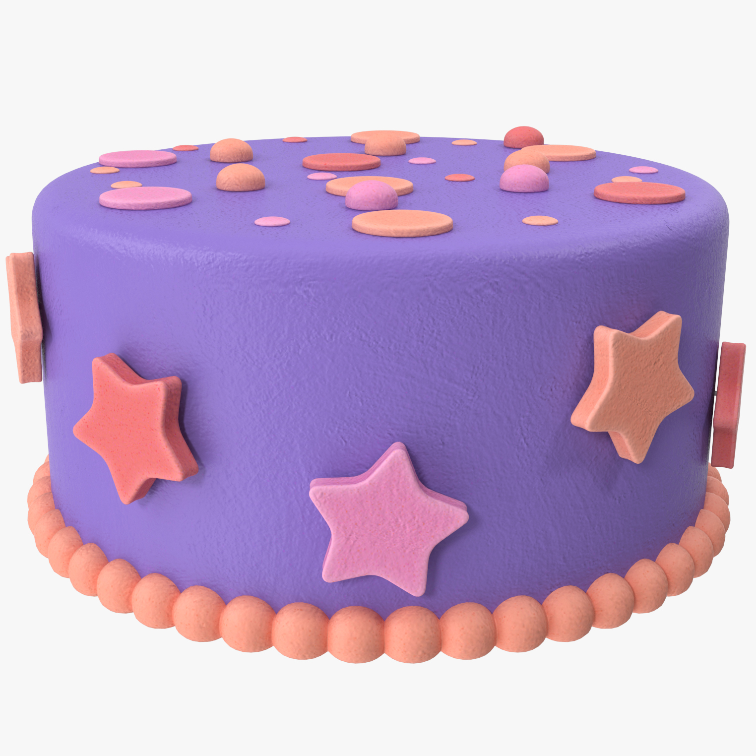 Birthday cake 3D model - TurboSquid 1340290