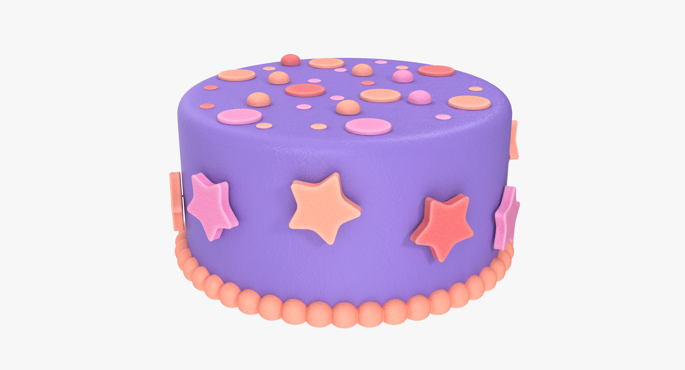 Birthday cake 3D model - TurboSquid 1340290