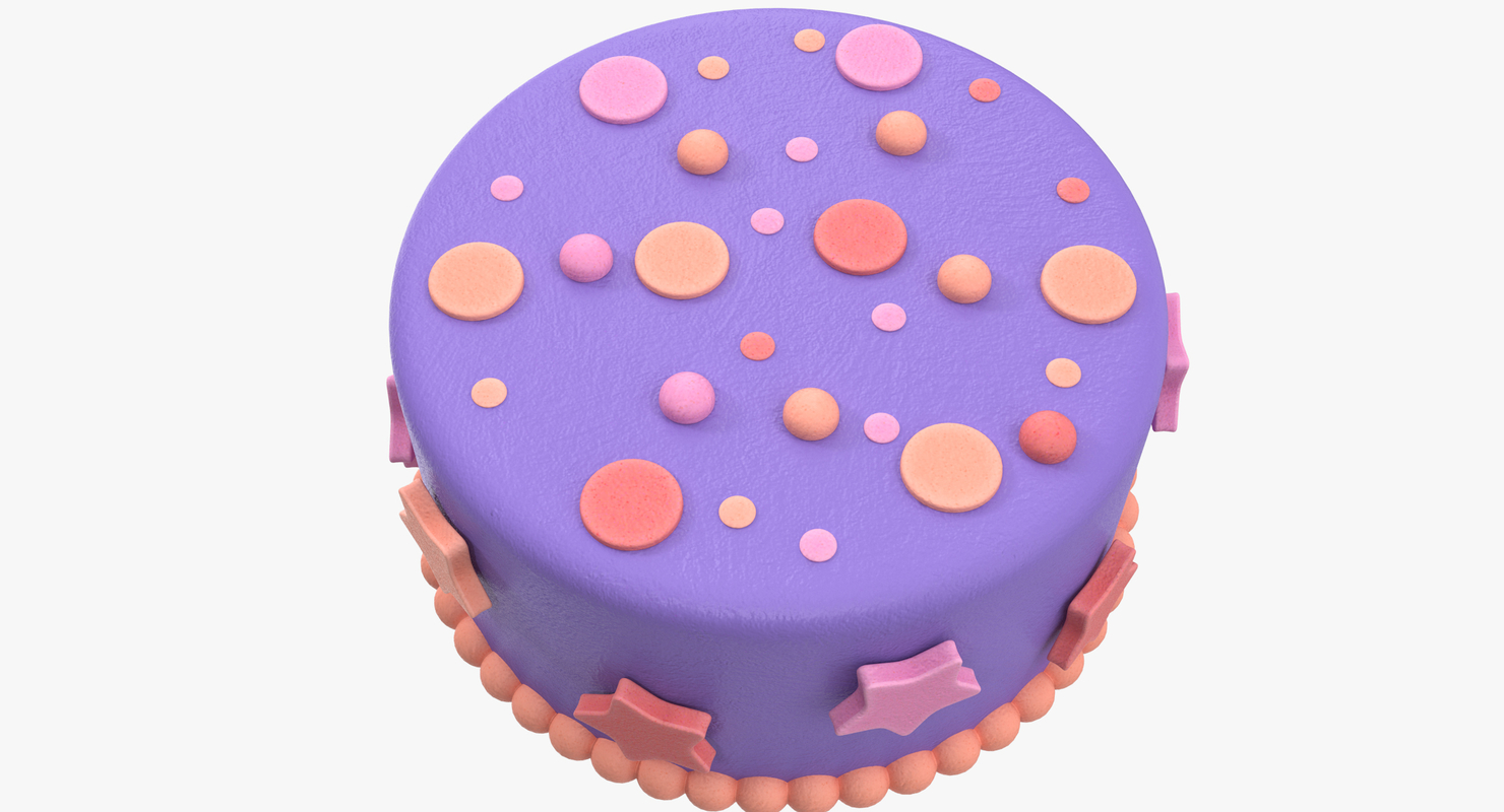 Birthday cake 3D model - TurboSquid 1340290