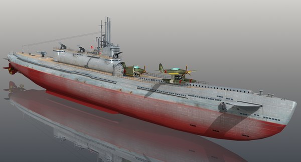I-400 japanese navy submarine model - TurboSquid 1340320