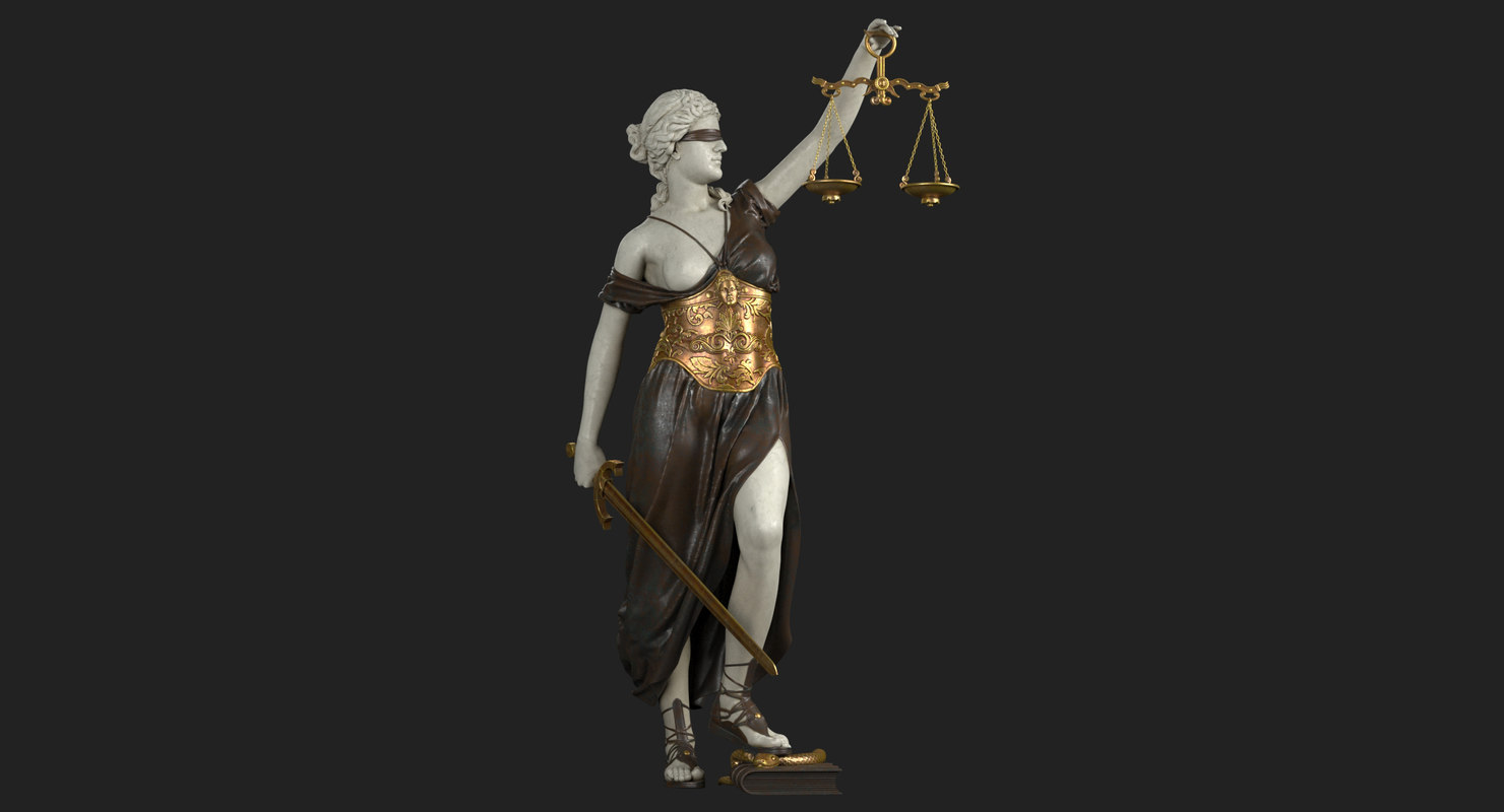 Lady justice model - TurboSquid 1340591