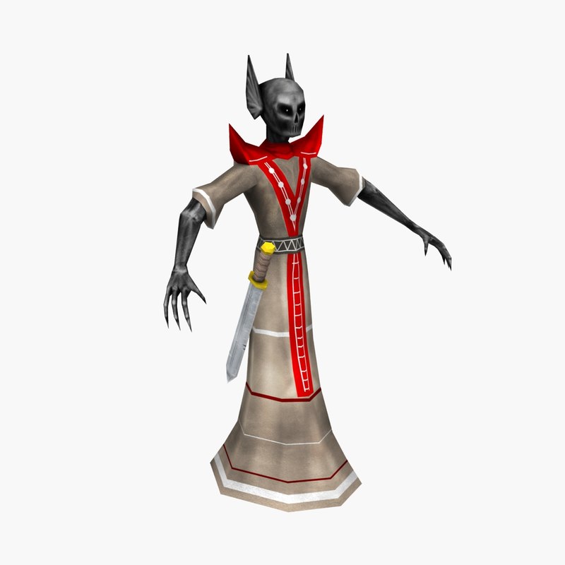 3D evil mage low-poly character - TurboSquid 1282306