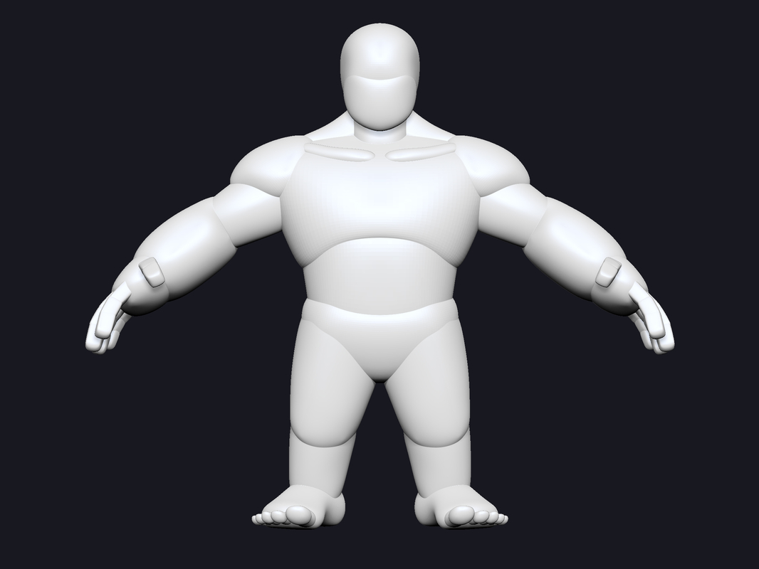 Stylized dwarf base mesh 3D model - TurboSquid 1340502