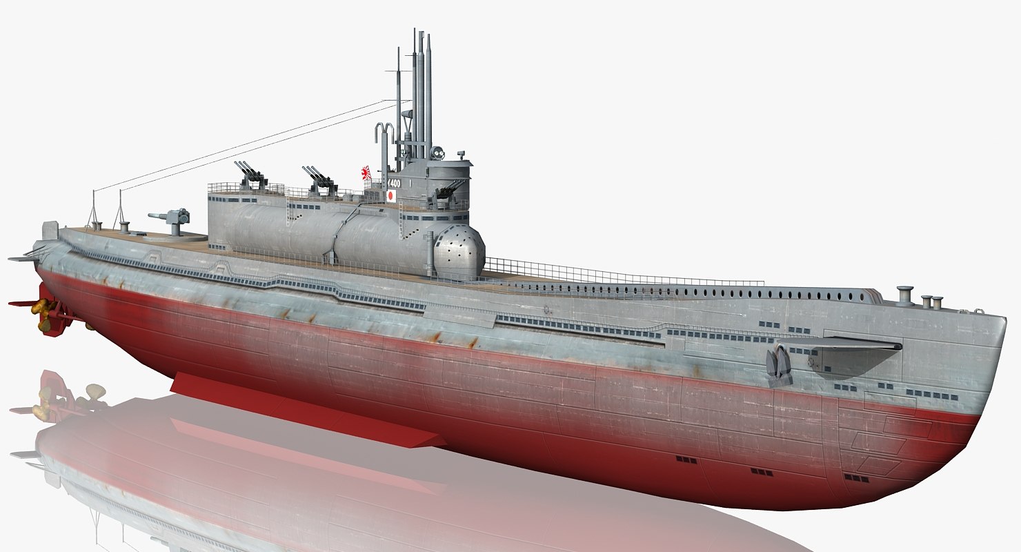 3D i-400 submarine - TurboSquid 1340548