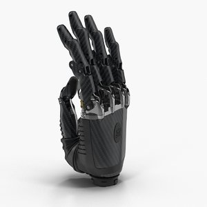 3d xpresso controlled robot hand model