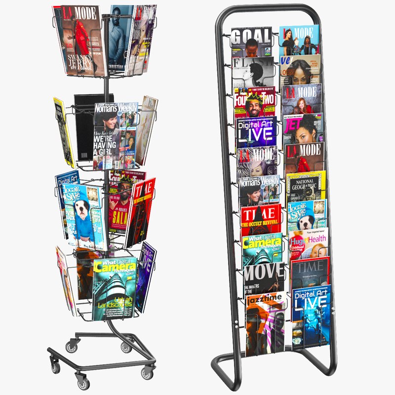 Magazine stand 3D model - TurboSquid 1340669