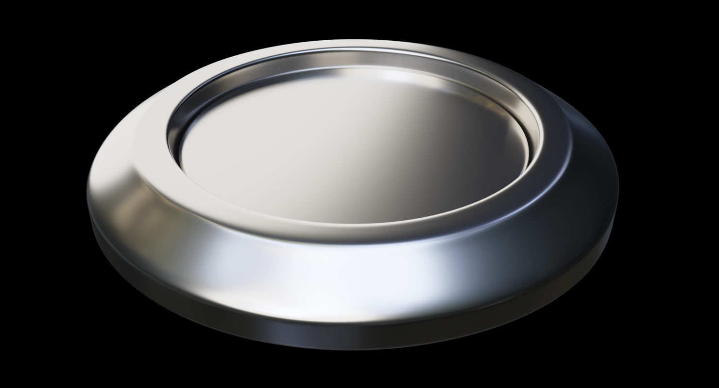 3D reset button nickel - TurboSquid 1340705