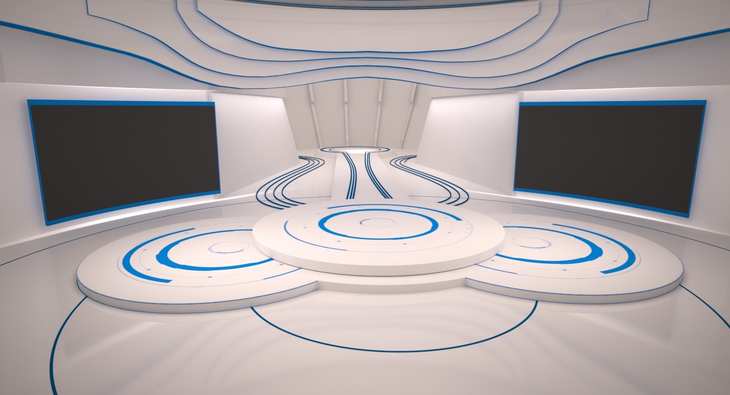 Tv studio 3D model - TurboSquid 1340849