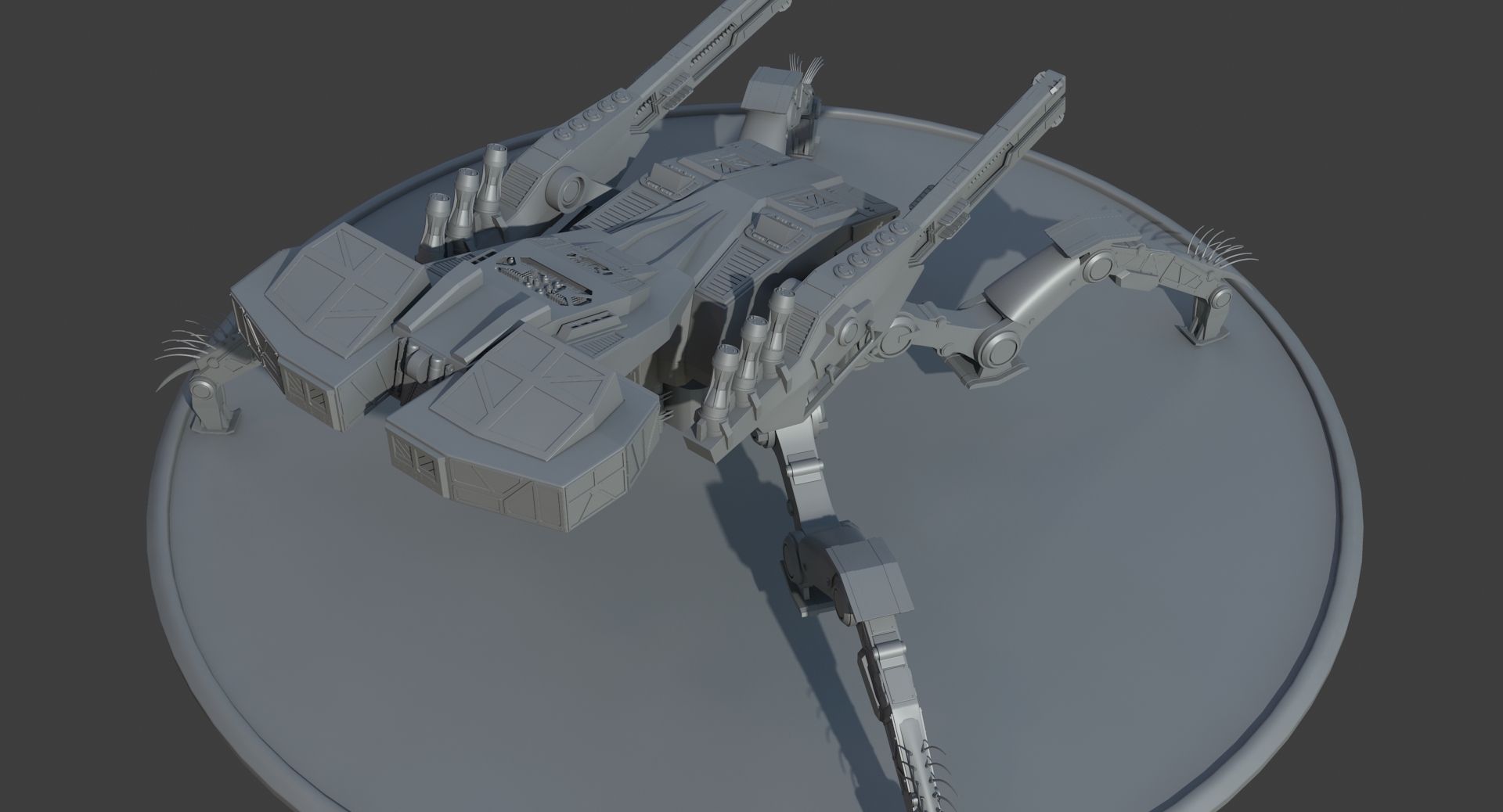 Futuristic Spider Tank 3d Model Turbosquid 1340913