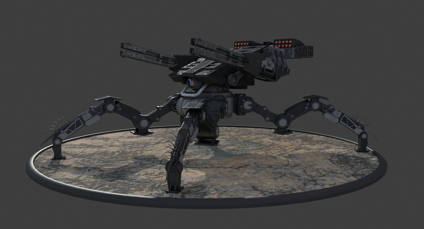 Futuristic spider tank 3D model - TurboSquid 1340913