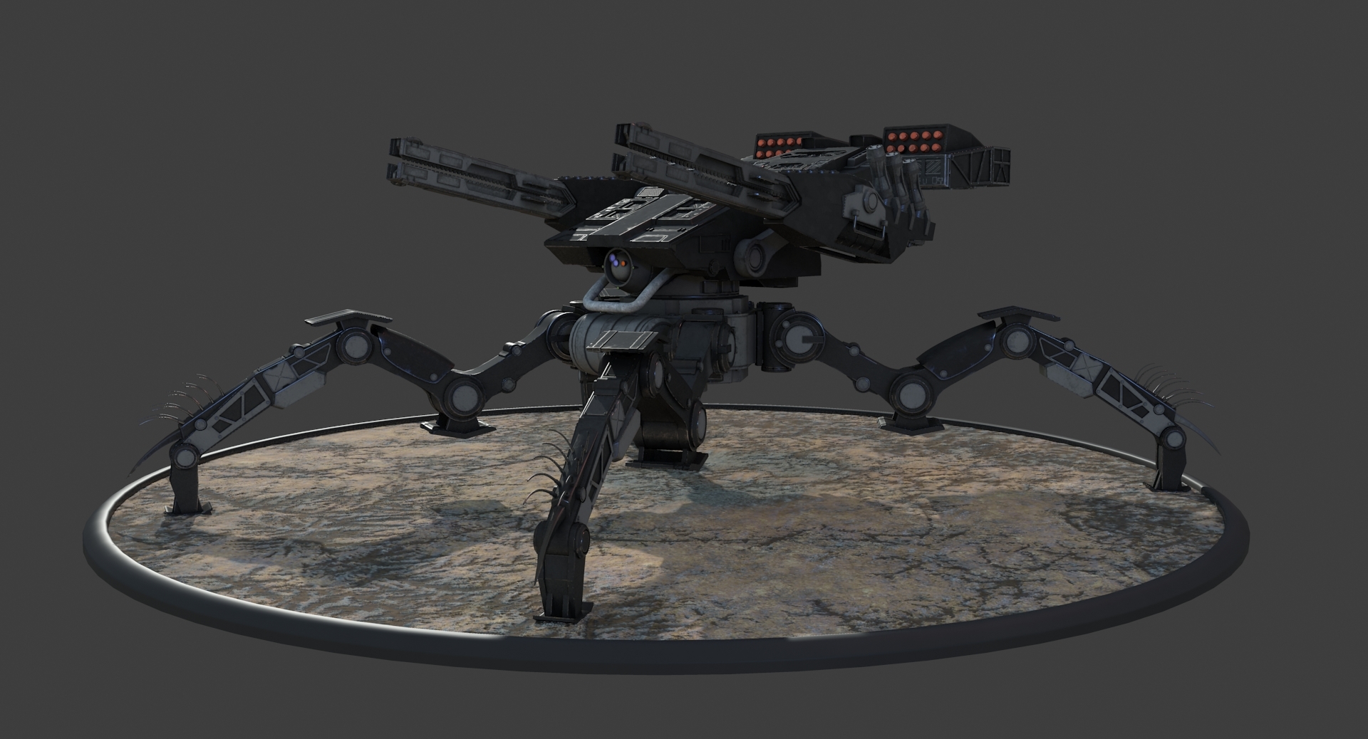 Futuristic spider tank 3D model - TurboSquid 1340913