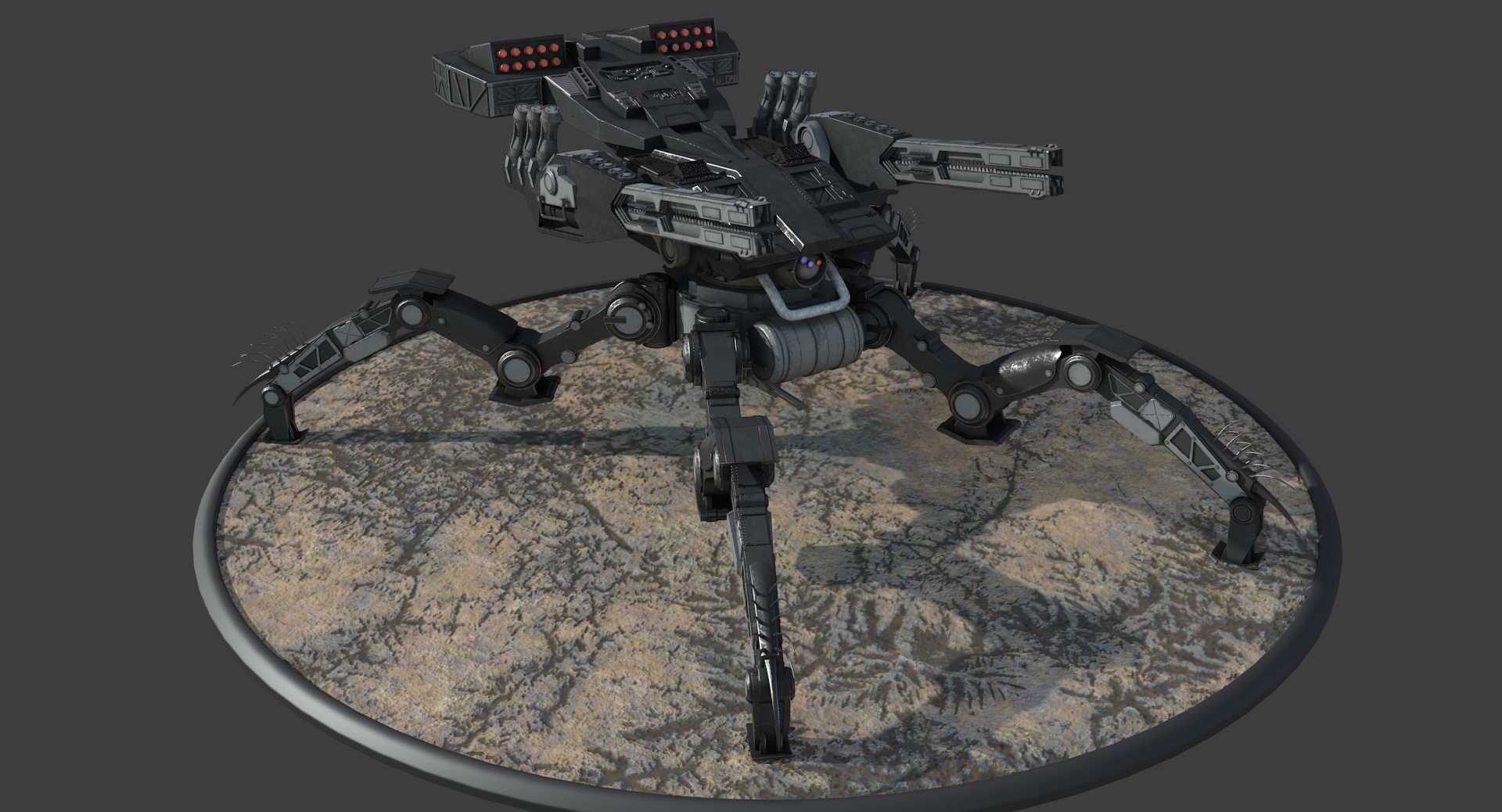Futuristic spider tank 3D model - TurboSquid 1340913