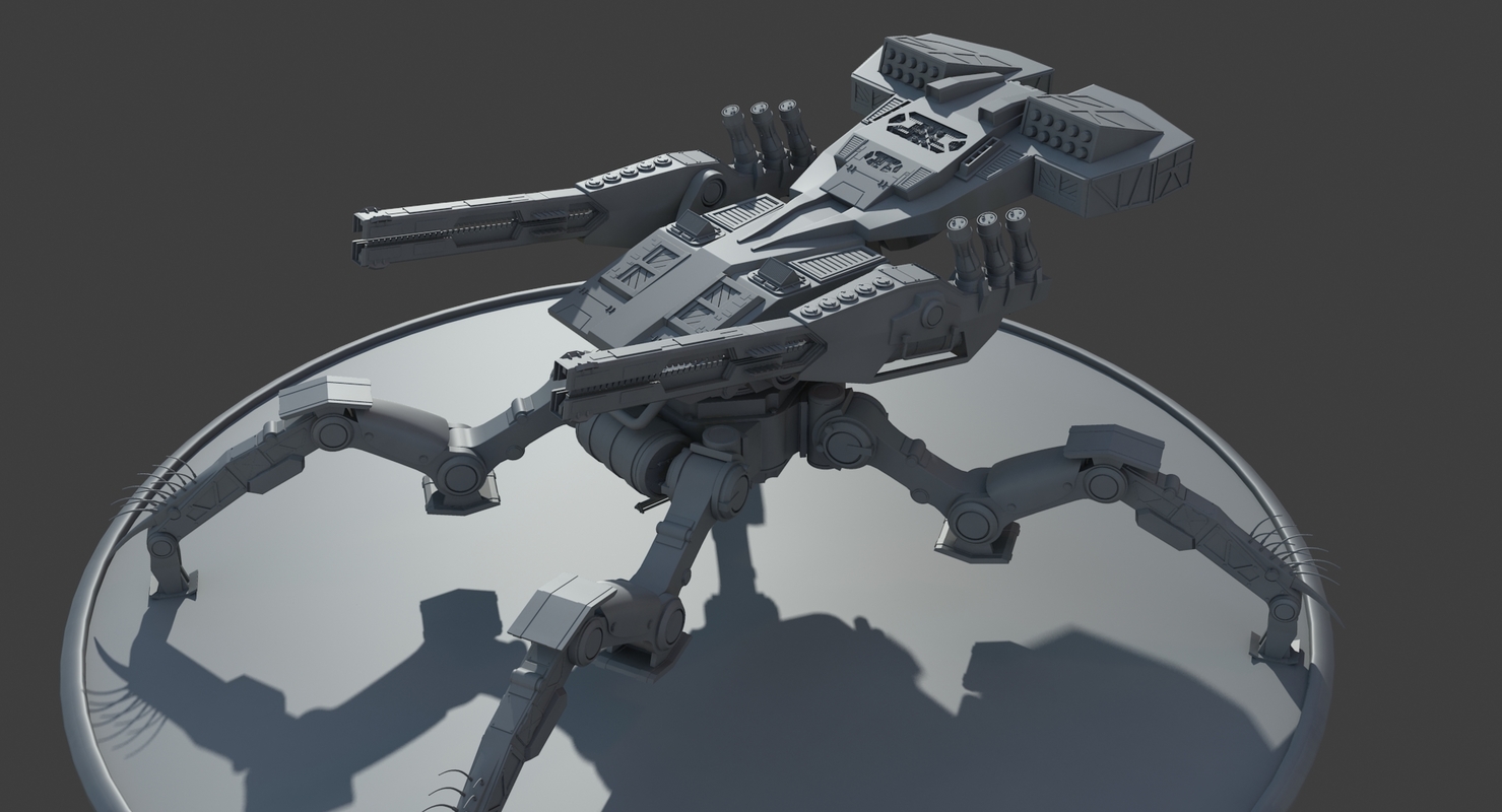 Futuristic spider tank 3D model - TurboSquid 1340913