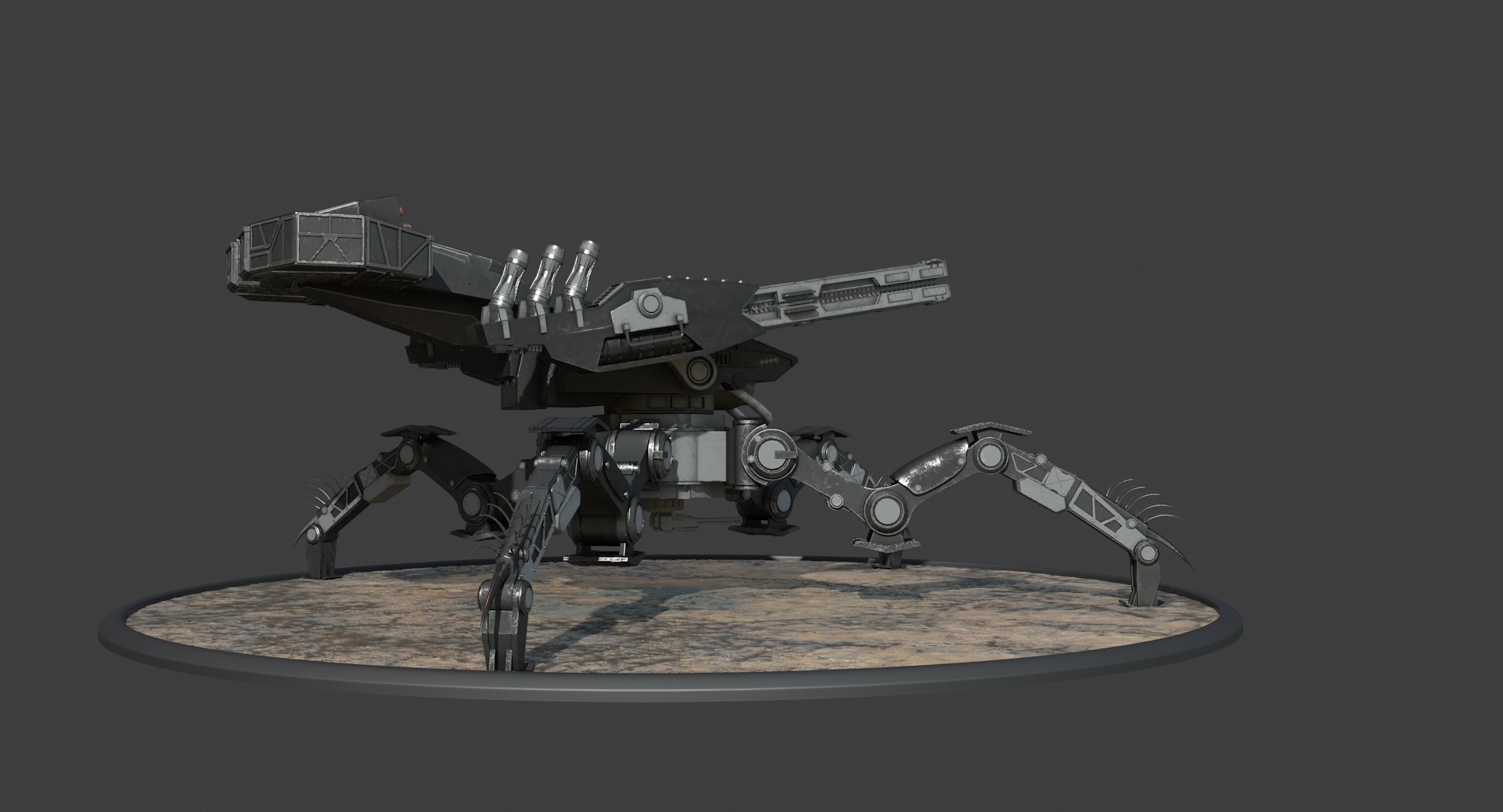 Futuristic spider tank 3D model - TurboSquid 1340913