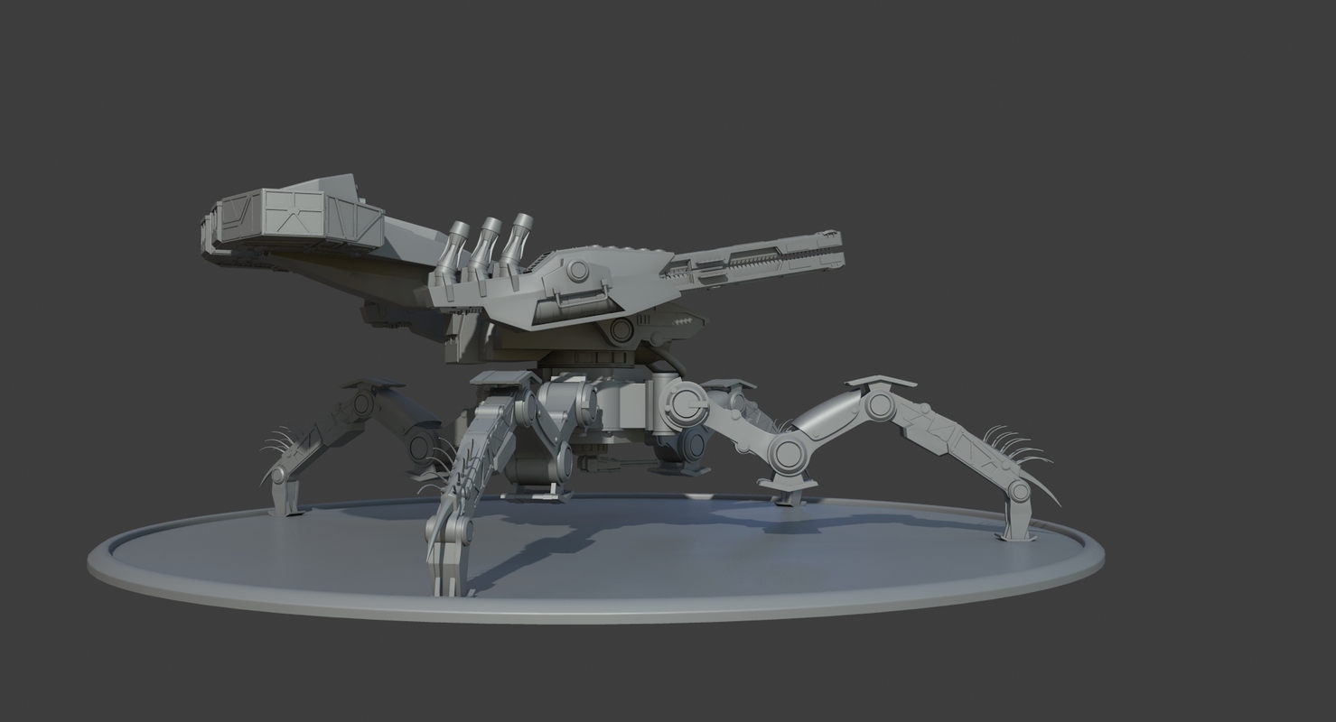 Futuristic spider tank 3D model - TurboSquid 1340913