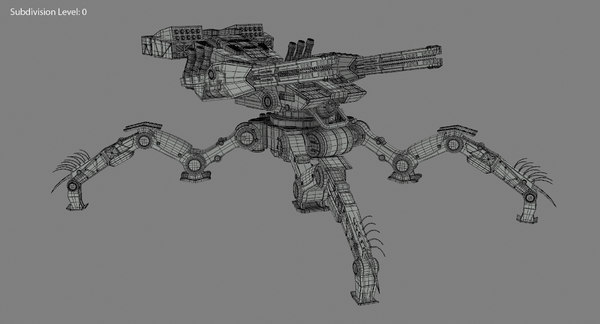 Futuristic spider tank 3D model - TurboSquid 1340913