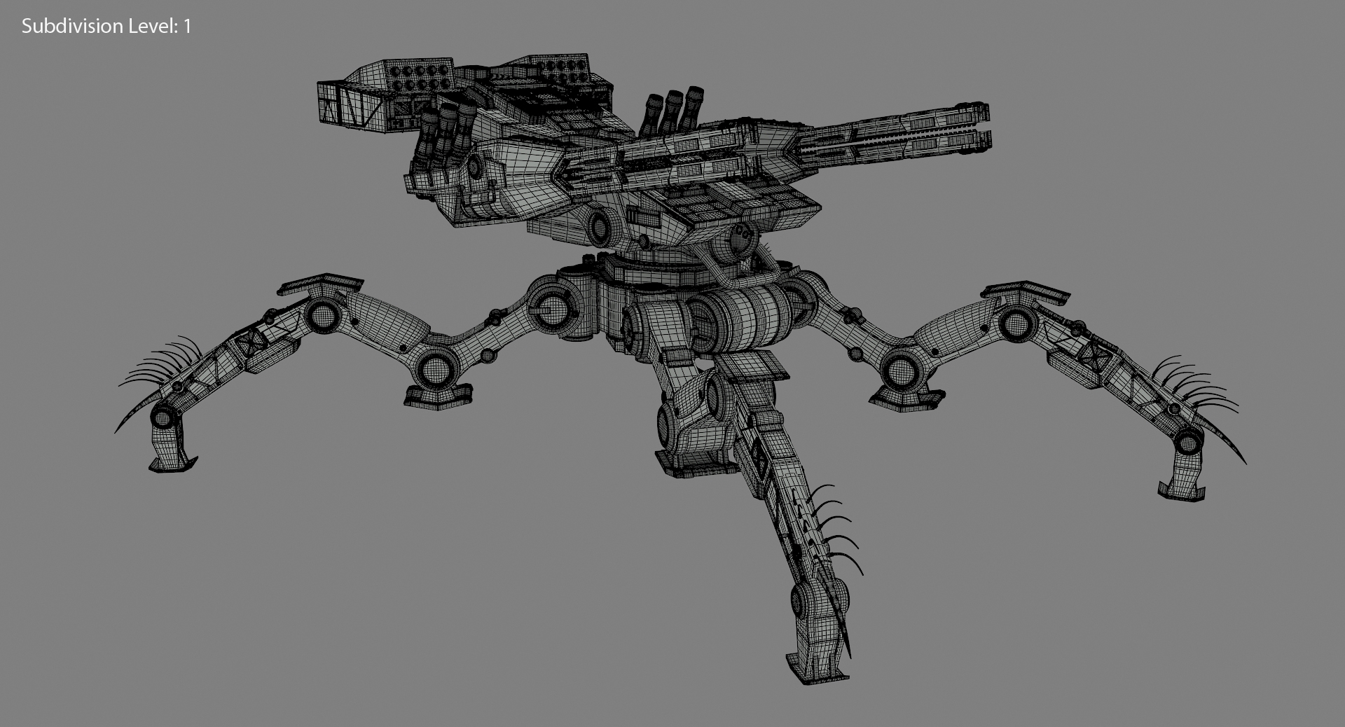 Futuristic spider tank 3D model - TurboSquid 1340913