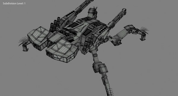 Futuristic spider tank 3D model - TurboSquid 1340913