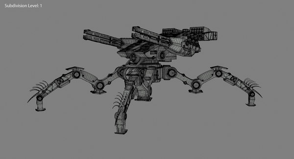 Futuristic spider tank 3D model - TurboSquid 1340913