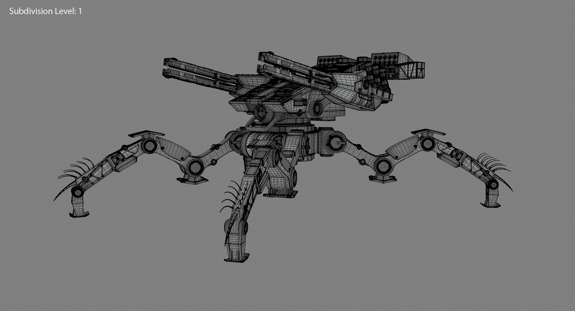 Futuristic spider tank 3D model - TurboSquid 1340913