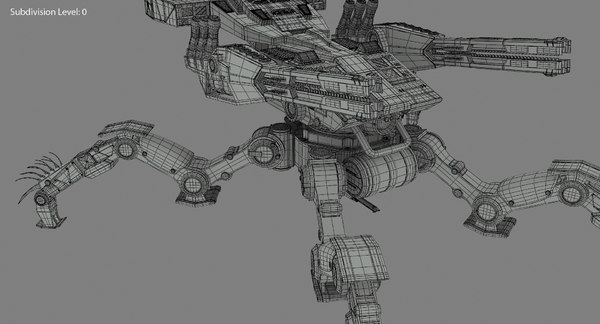 Futuristic spider tank 3D model - TurboSquid 1340913