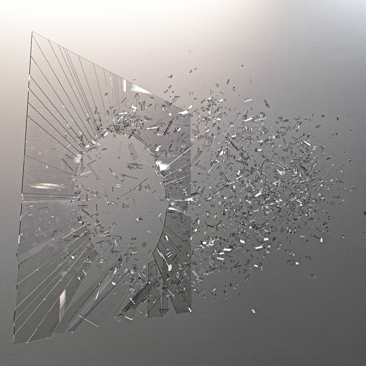 3D model broken glass 4 - TurboSquid 1340969