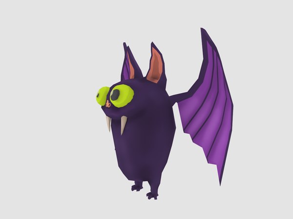 Cartoon bat model - TurboSquid 1341040
