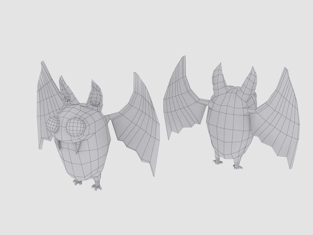 Cartoon bat model - TurboSquid 1341040