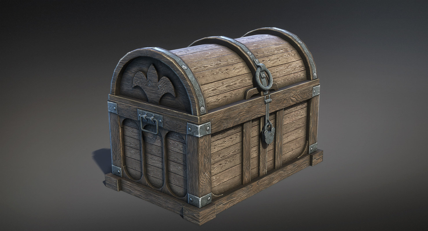 Low-poly chest box 3D model - TurboSquid 1341117