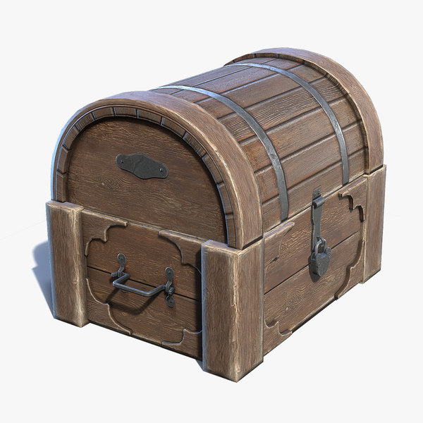 Low-poly chest box 3D model - TurboSquid 1341064