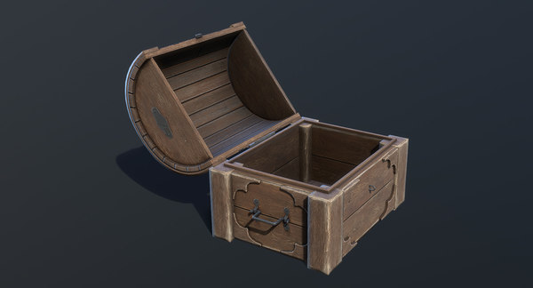 Low-poly chest box 3D model - TurboSquid 1341064