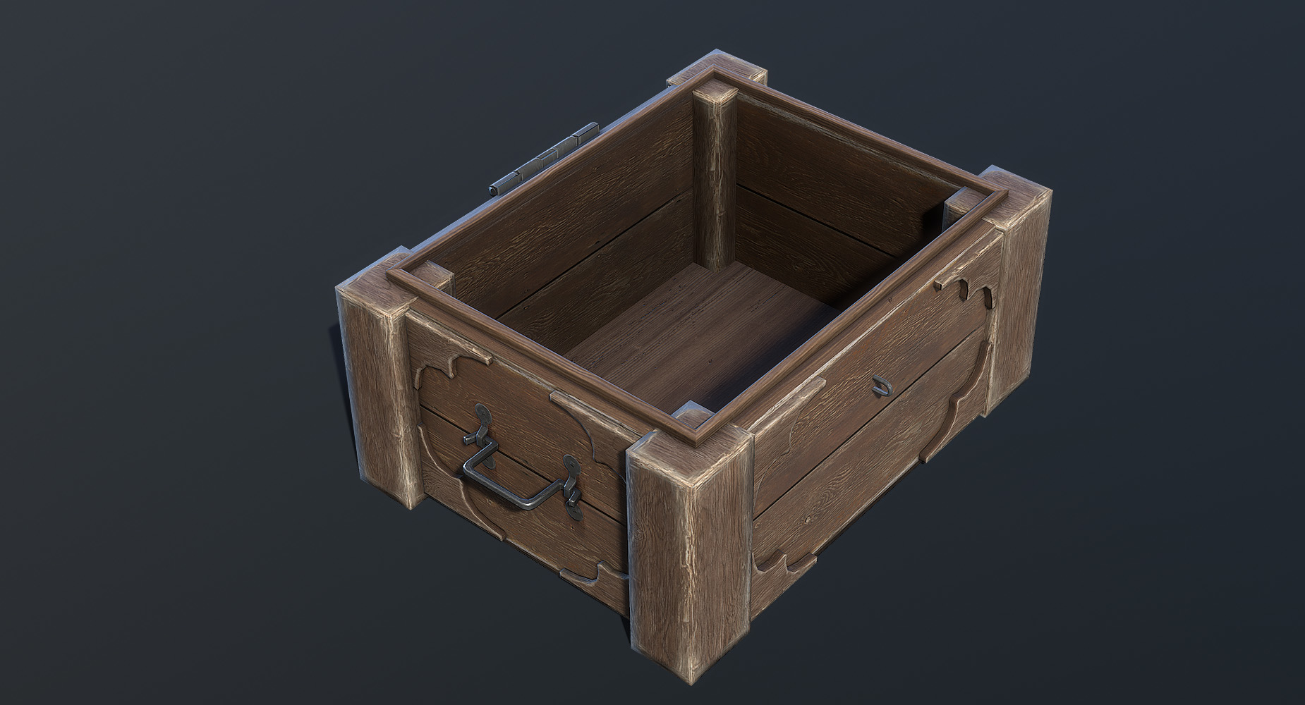 Low-poly chest box 3D model - TurboSquid 1341064