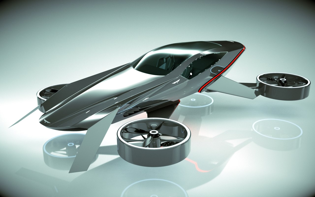 Car copter 3D - TurboSquid 1341233