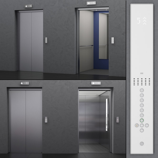 passenger elevator 3d model
