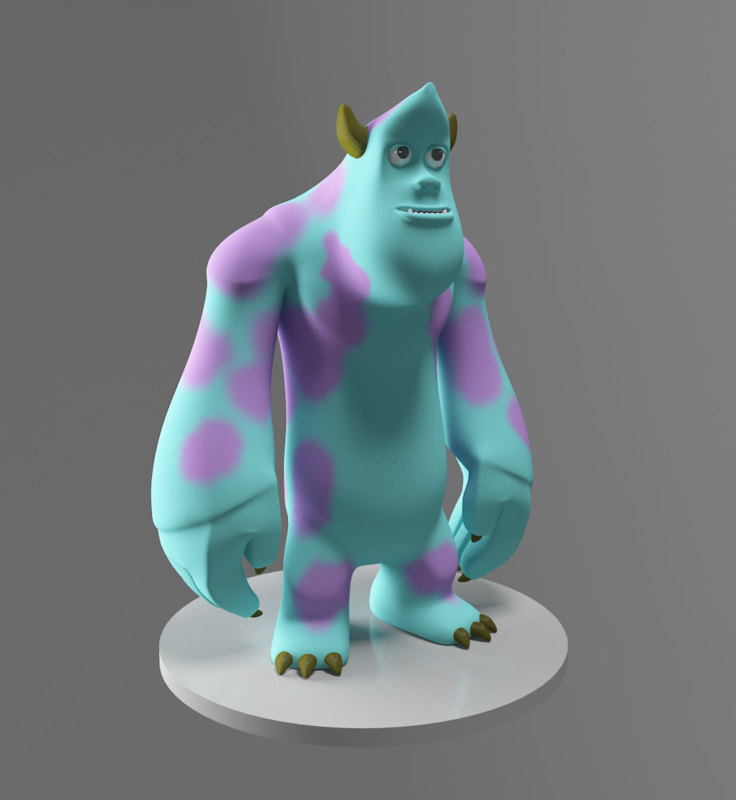 Cartoon sullivan 3D model - TurboSquid 1341236