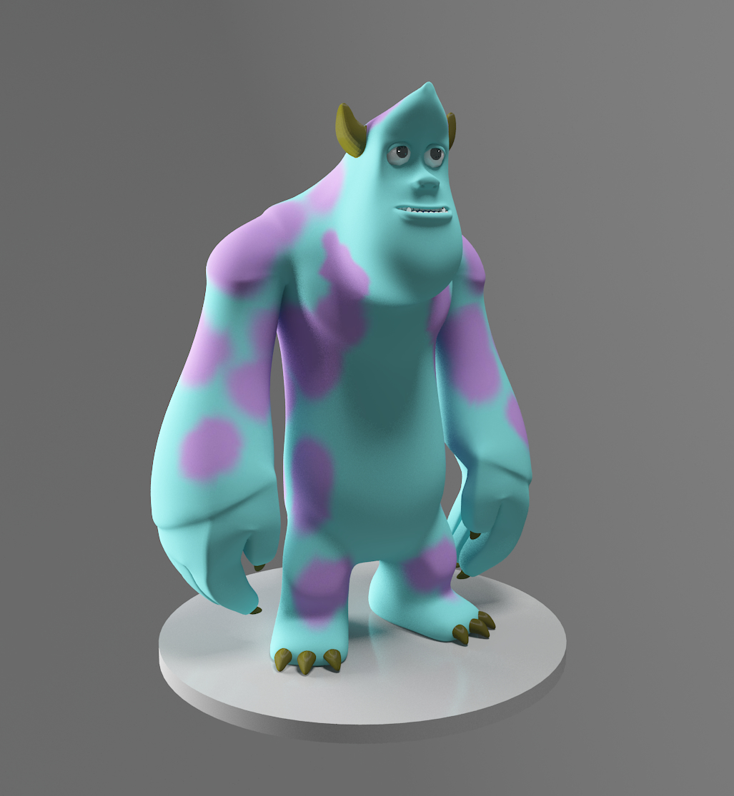 Cartoon sullivan 3D model - TurboSquid 1341236