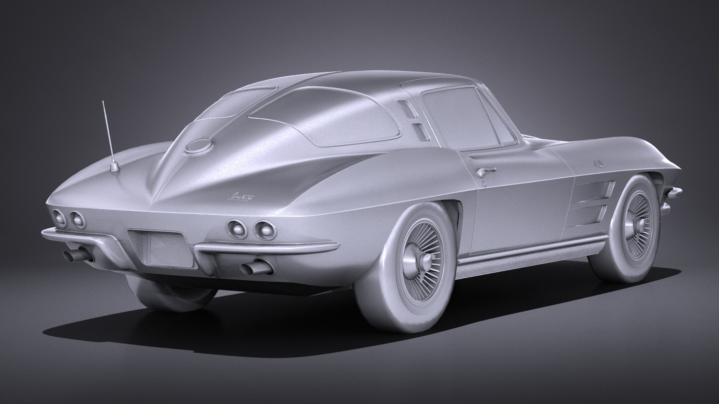 Chevrolet corvette c2 3D model - TurboSquid 1341292