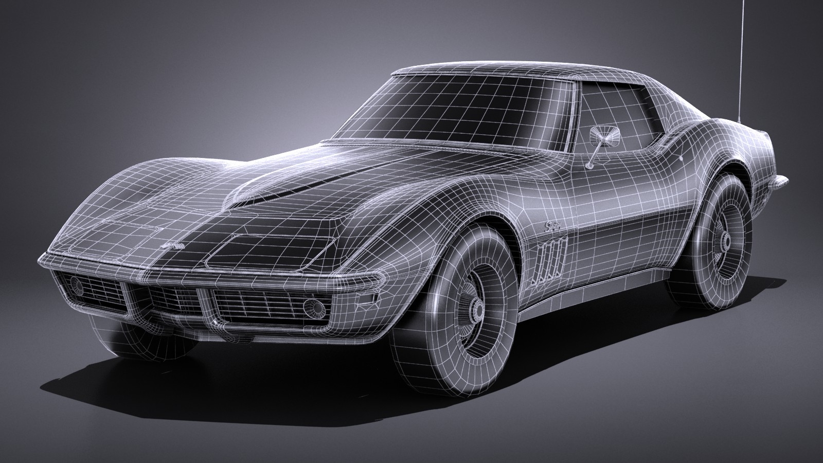 3D chevrolet corvette c3 - TurboSquid 1341308