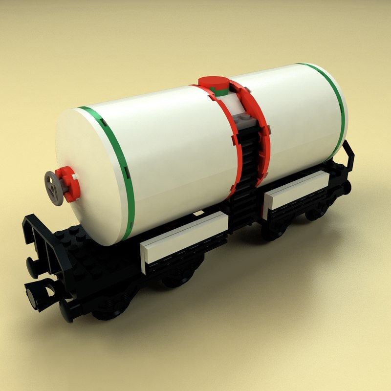 Lego train tanker 3D - TurboSquid 1343260