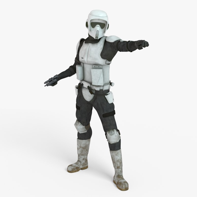 modelo 3d Scout Trooper Rigged - TurboSquid 1296074