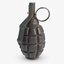 f1 fragmentation grenade frag 3d max